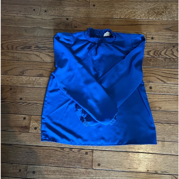MELLODAY | Tops | Cobalt Blue Blouse | Poshmark